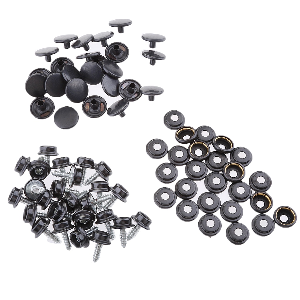 75 Pcs 12 Mm Snap Fastener Schroeven Studs Button ... – Vicedeal