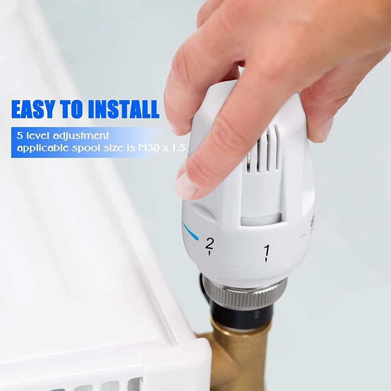 3Pcs Thermostatic Radiator Valve M30 X 1.5 Thermos... – Grandado