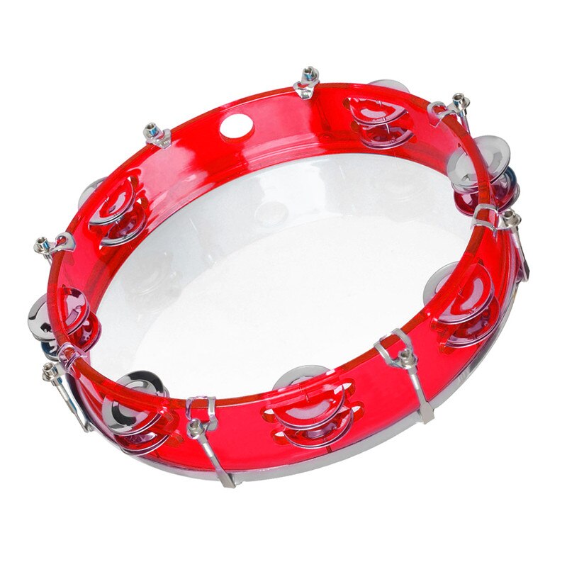 10.5 Inch Self-tuning Blue Red Hand Tambourine Mus... – Grandado