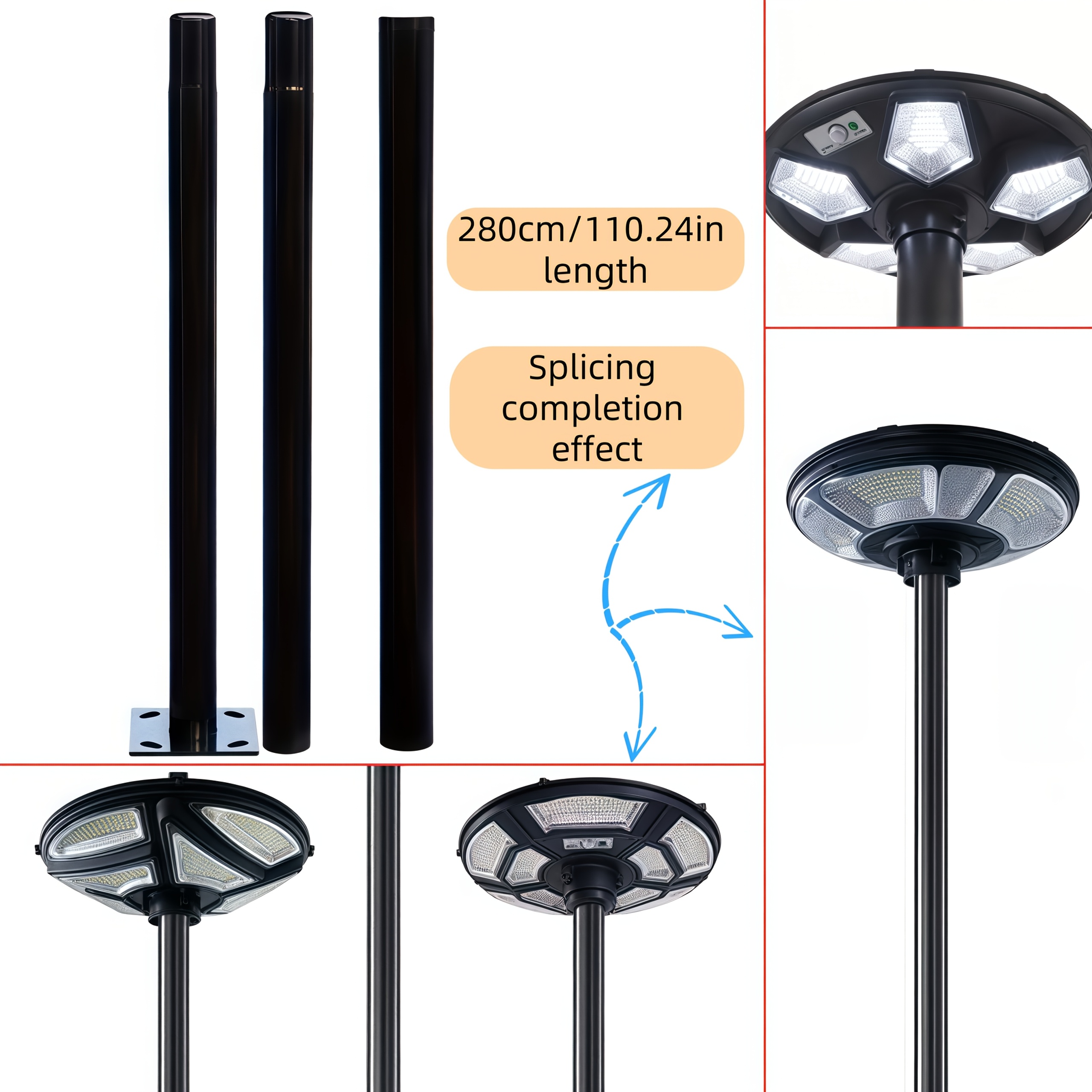 Solar outdoor street lamp UFO solar street lamp ga... – Grandado