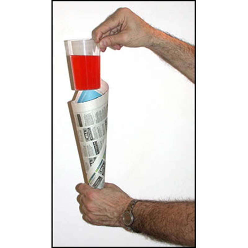 Comedy Glass in Paper Cone Magic Tricks Magician S... – Grandado