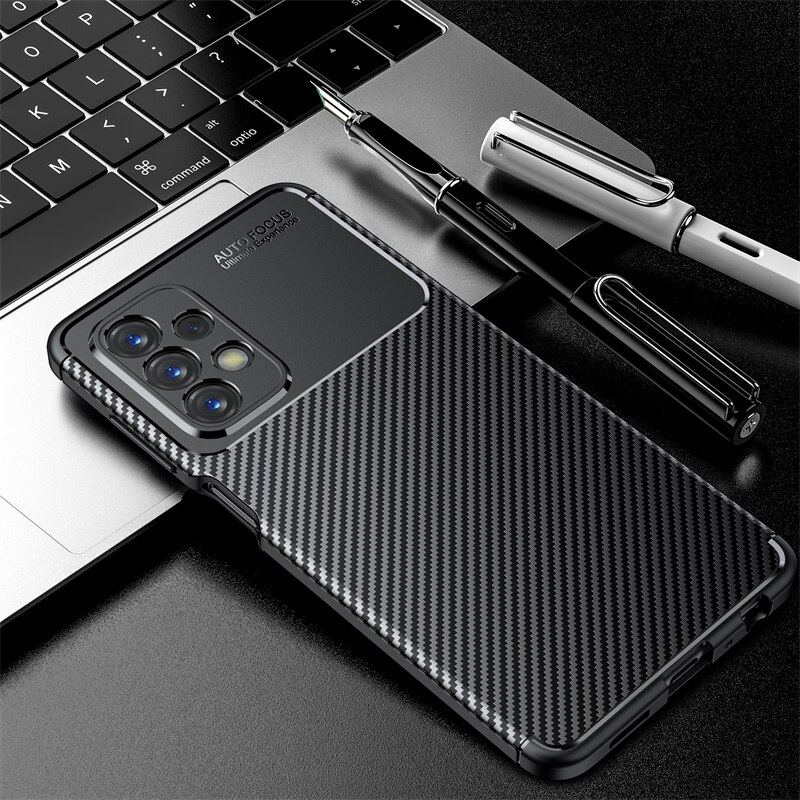 For Samsung Galaxy A23 Case Carbon Fiber Armor Rub... – Grandado