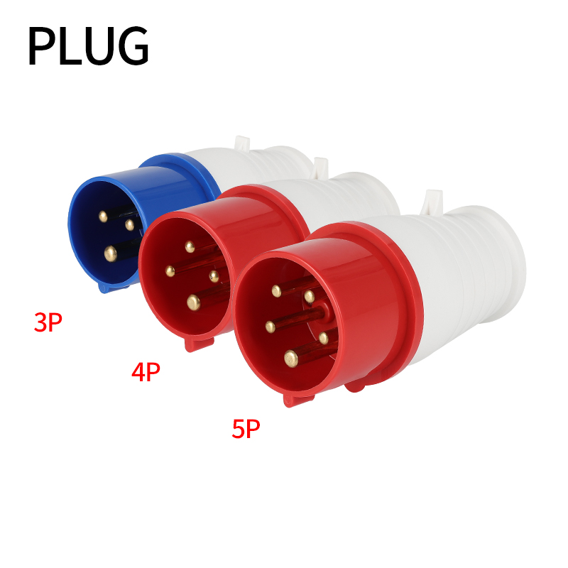 Industrial plug and socket waterproof connector 3P... – Vicedeal