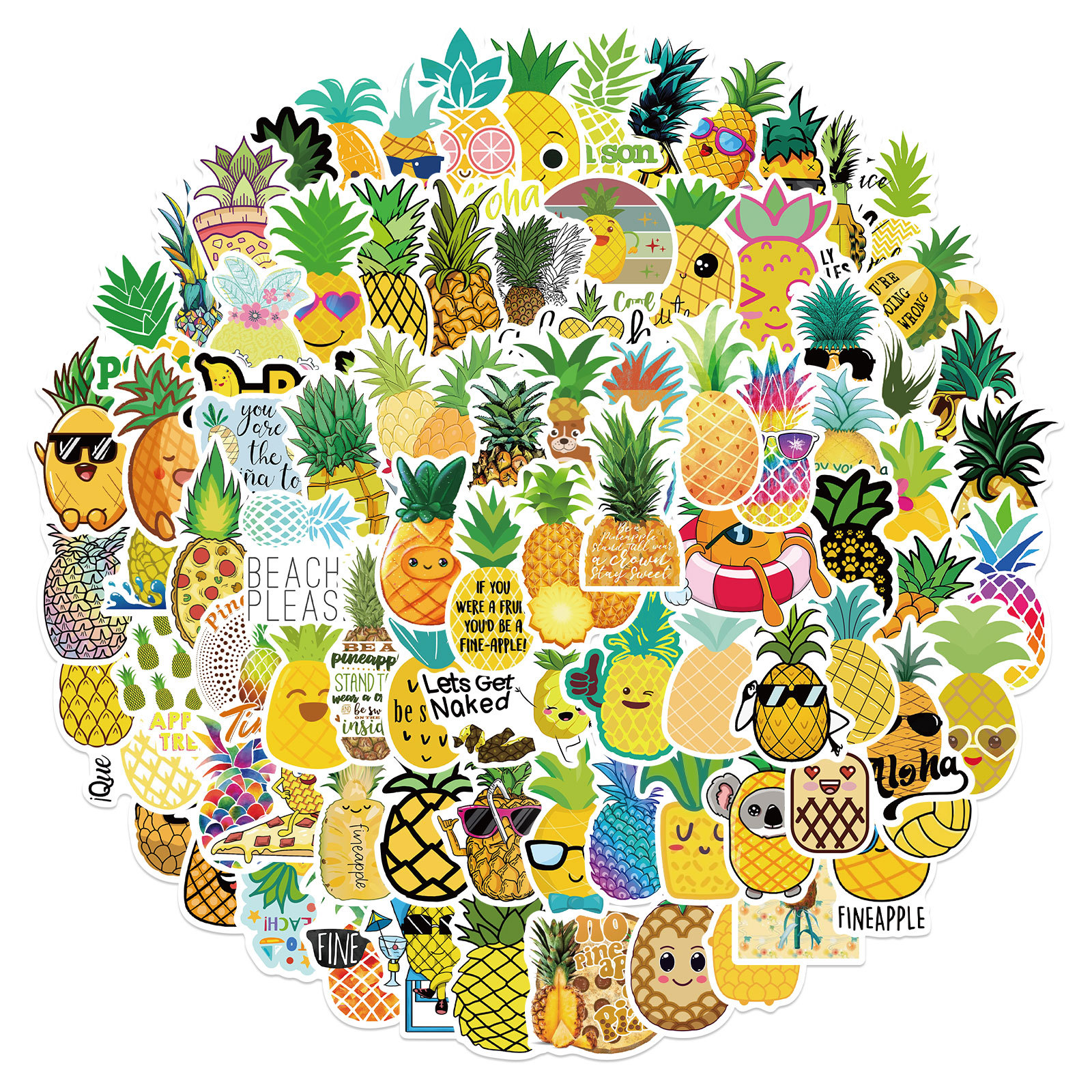 10/50/100Pcs Leuke Ananas Sticker Voor Kinderen Ba... – Vicedeal