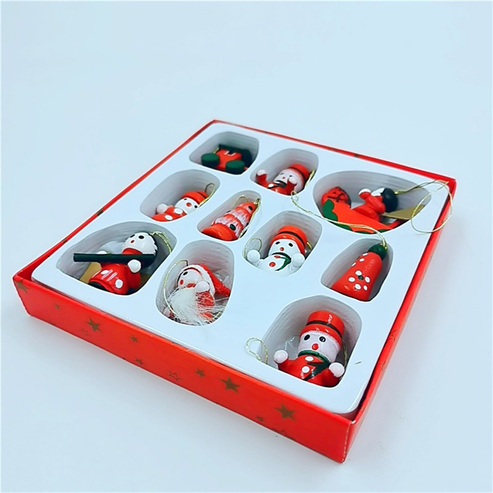 Merry Christmas Craft Wooden Baubles Tags Christma... – Grandado