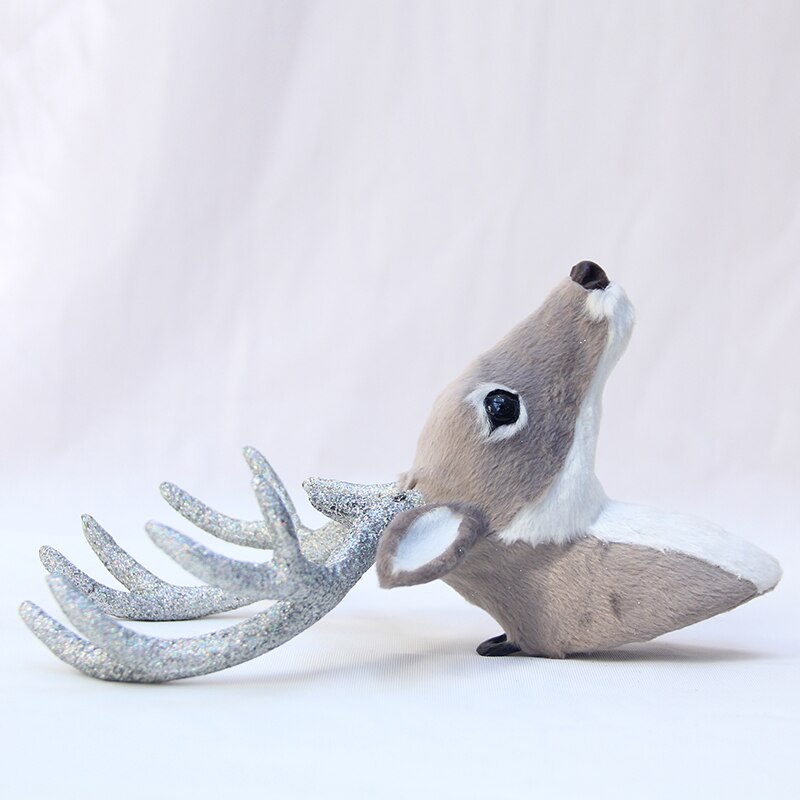 Simulation Plush Reindeer Elk Deer Head Doll Reali... – Vicedeal