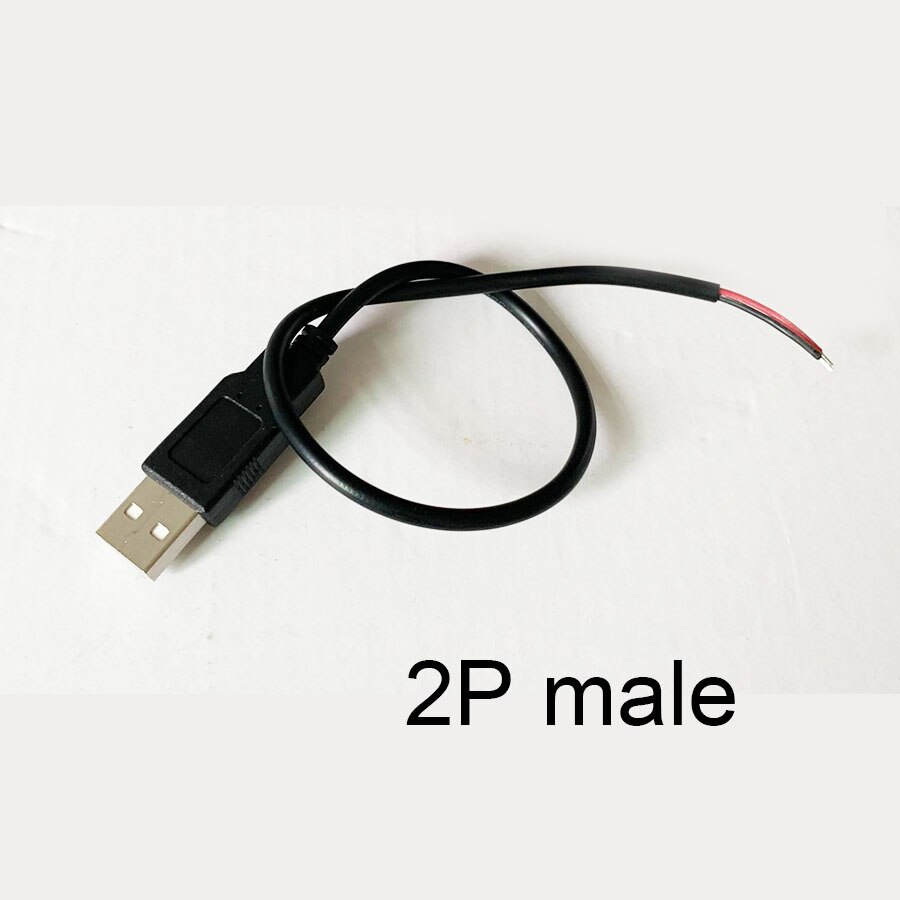 1pcs 2P or 4P Single Head USB 2.0 Power Cord Male ... – Vicedeal