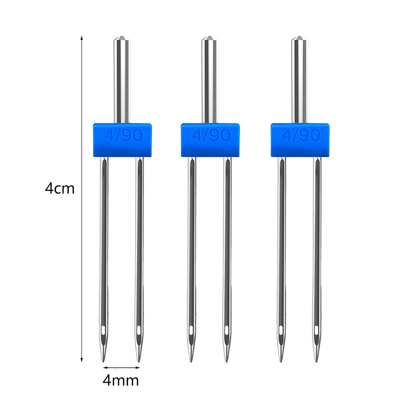 3pcs Double Twin Needle Pins Steel Twin Stretch Ma... – Grandado
