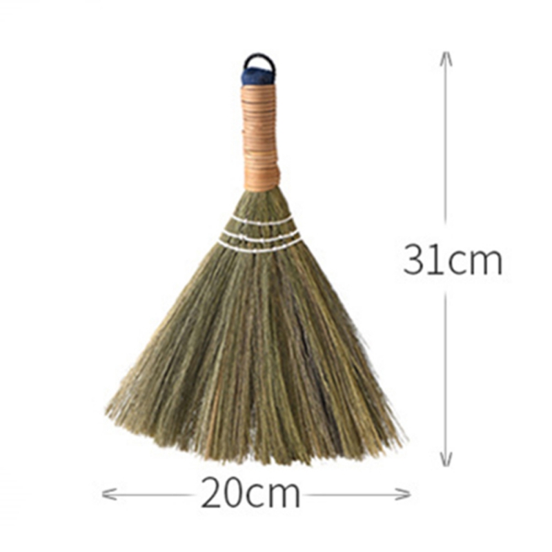 Vintage Handheld Straw Broom With Short Handle Hou... – Vicedeal