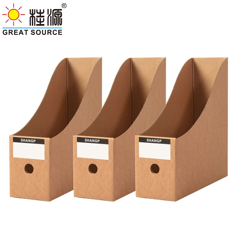 Foldaway File Holder Kraft Newspaper Box Desk Top ... – Grandado