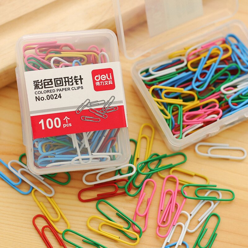 100 unids/paquete de Clips de papel coloridos de 2... – Grandado