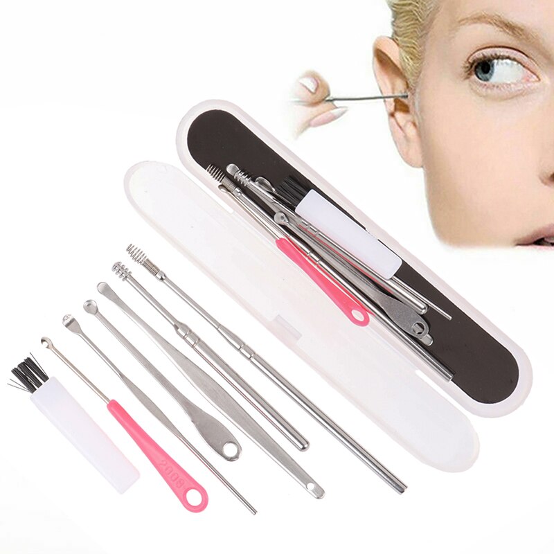 7Pcs/Set Stainless Steel Ear Picks Wax Removal Cur... – Vicedeal