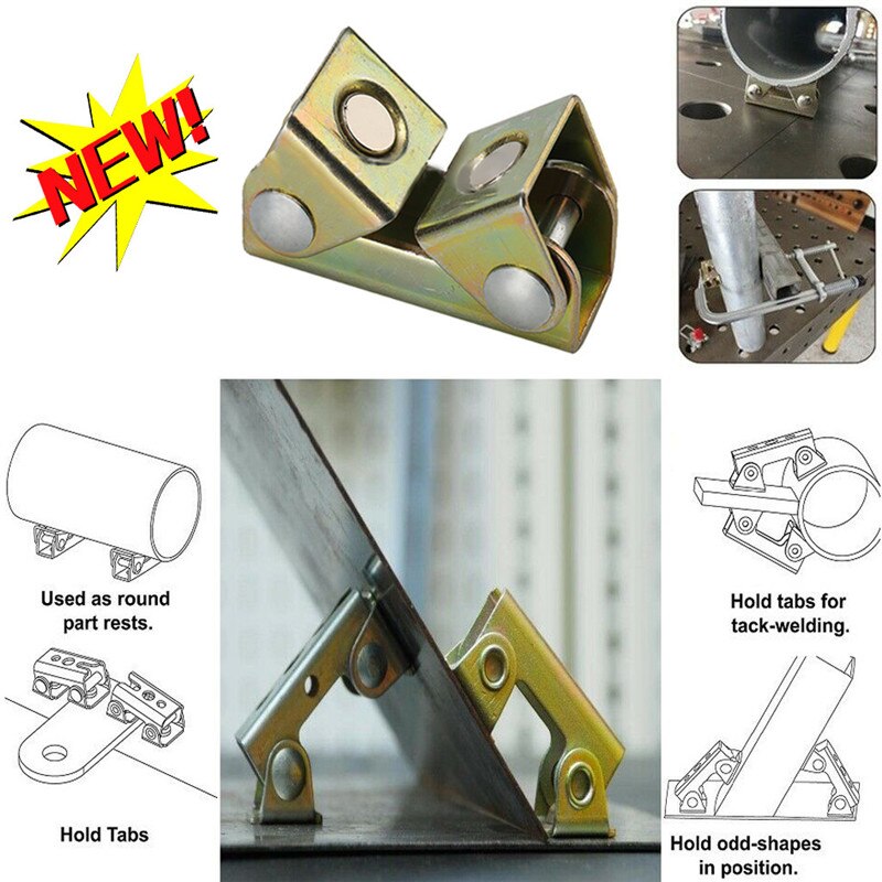 Magnetic V-type Clamps V-shaped Magnetic Welding H... – Grandado