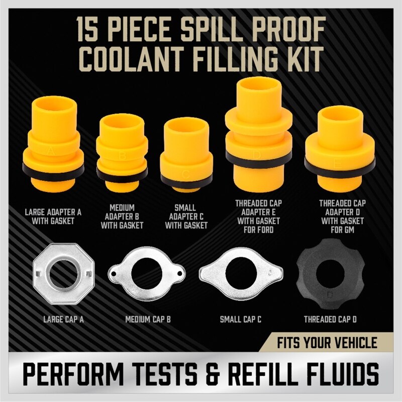 No Spill Coolant Funnel Kit, Spill Free Radiator C... – Grandado