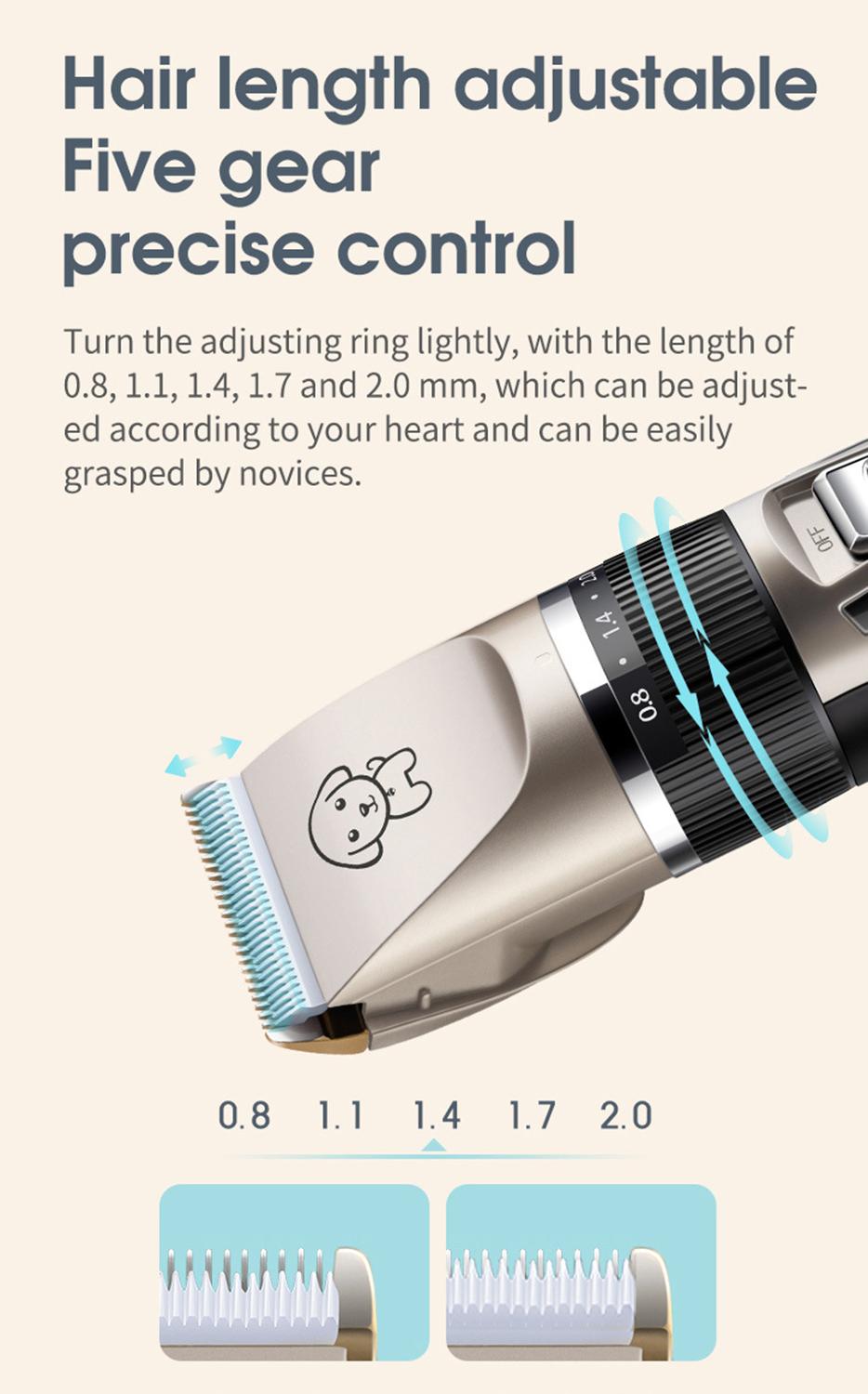 Pet Dog Hair Trimmer Animal Grooming Clipper Cat C... – Grandado