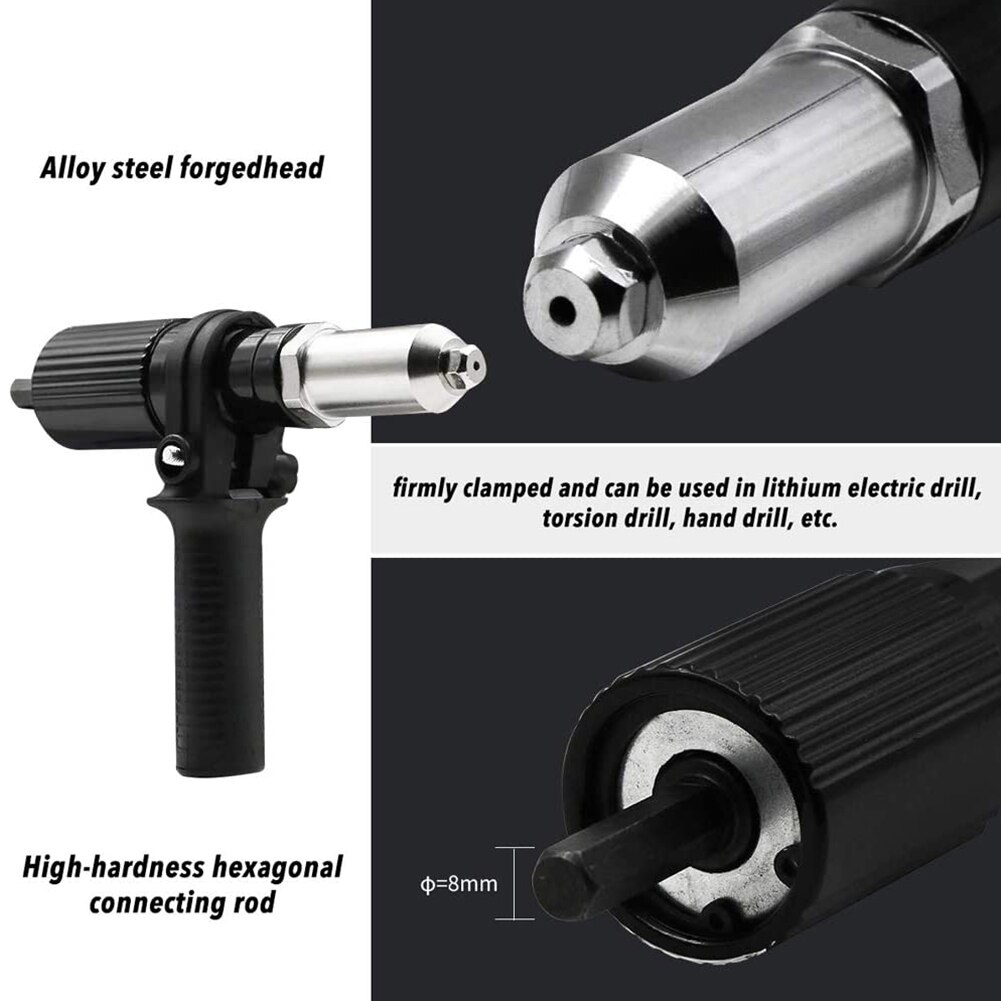 Electric Rivet Gun 2.4mm-4.8mm Rivet Nut Gun Drill... – Vicedeal