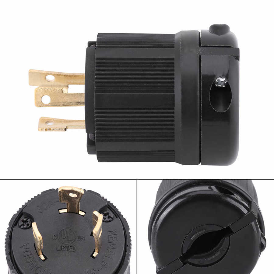 NEMA L6-30P 30A 3-Pole Lock Anti-loose Electrical ... – Grandado