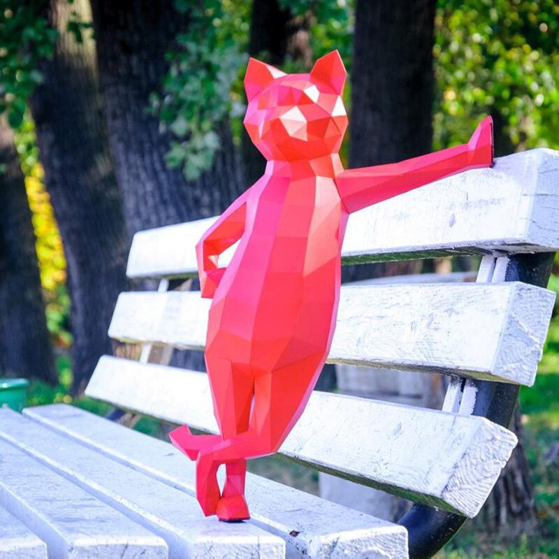 Ins 3D Paper Model Animal Cat Papercrafts Home Dec... – Vicedeal