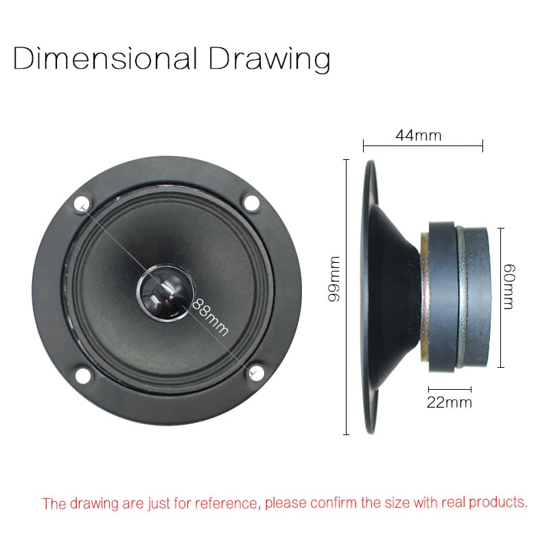 CIRMECH 4 inch Speaker KTV Speaker High frequency ... – Grandado