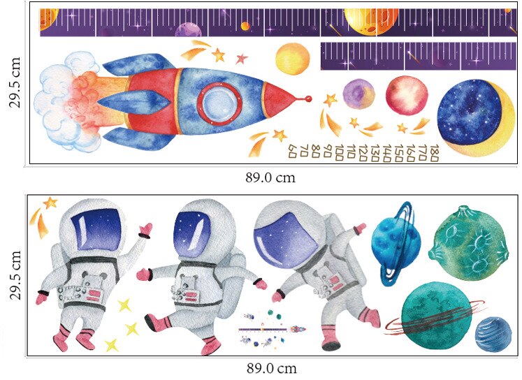 Ruimte Astronaut Muursticker Home Decor Nursery Be... – Grandado