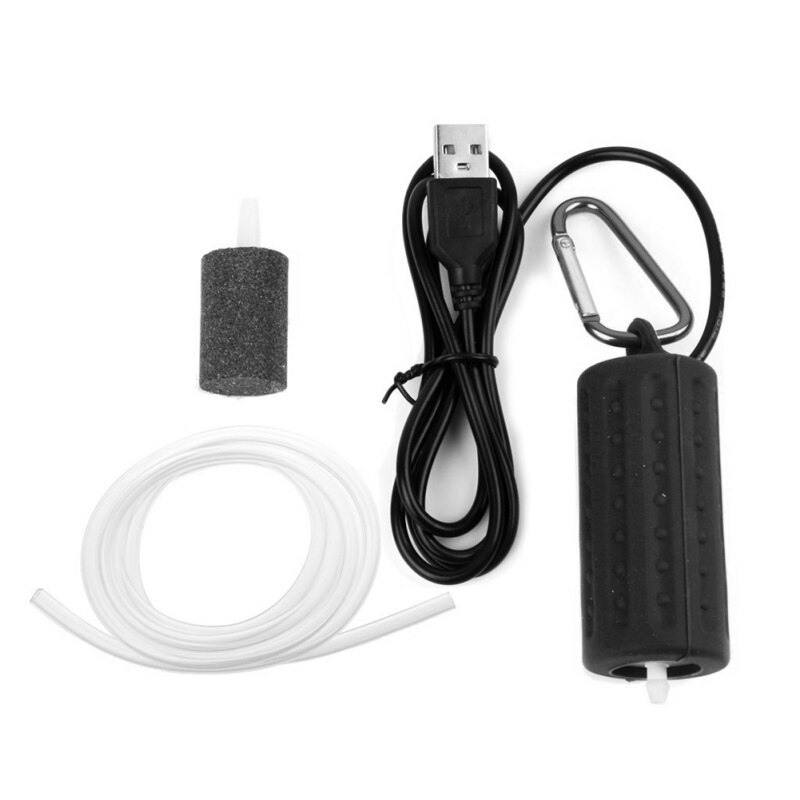 Fiske mini syrepump akvariefisk tank stum usb syre... – Vicedeal