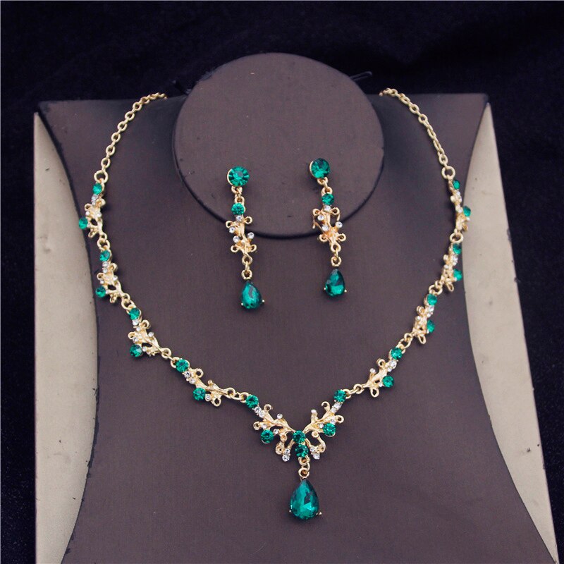 Barokke Mode Crystal Wedding Bridal Sieraden Sets ... – Grandado