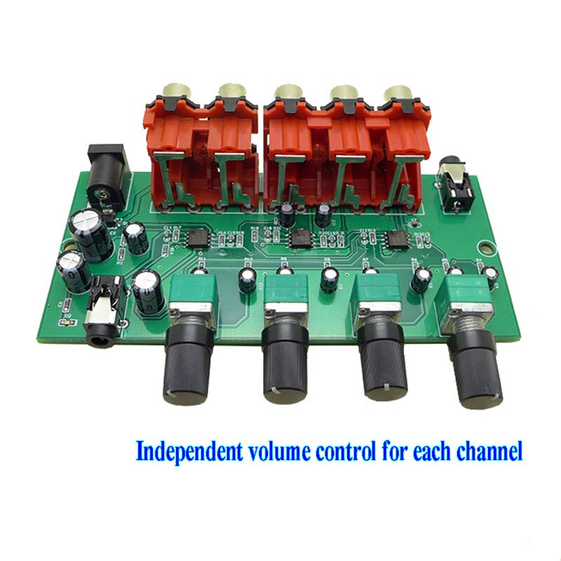 Audio Signal Mixer Board 4 in 1 Stereo Multi-chann... – Vicedeal