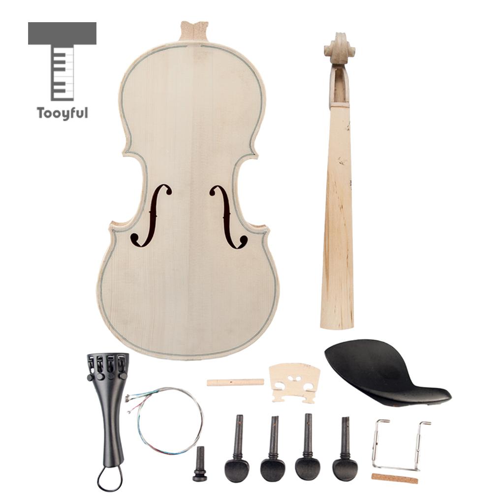 Tooyful DIY 4/4 Violin Solid Wood Unfinished Handc... – Grandado