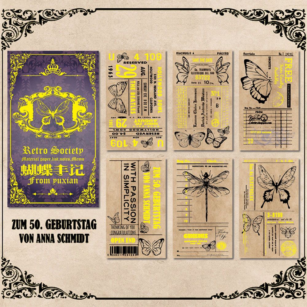 60pcs/lot Memo Pads Sticky Notes Retro Society Jun... – Vicedeal