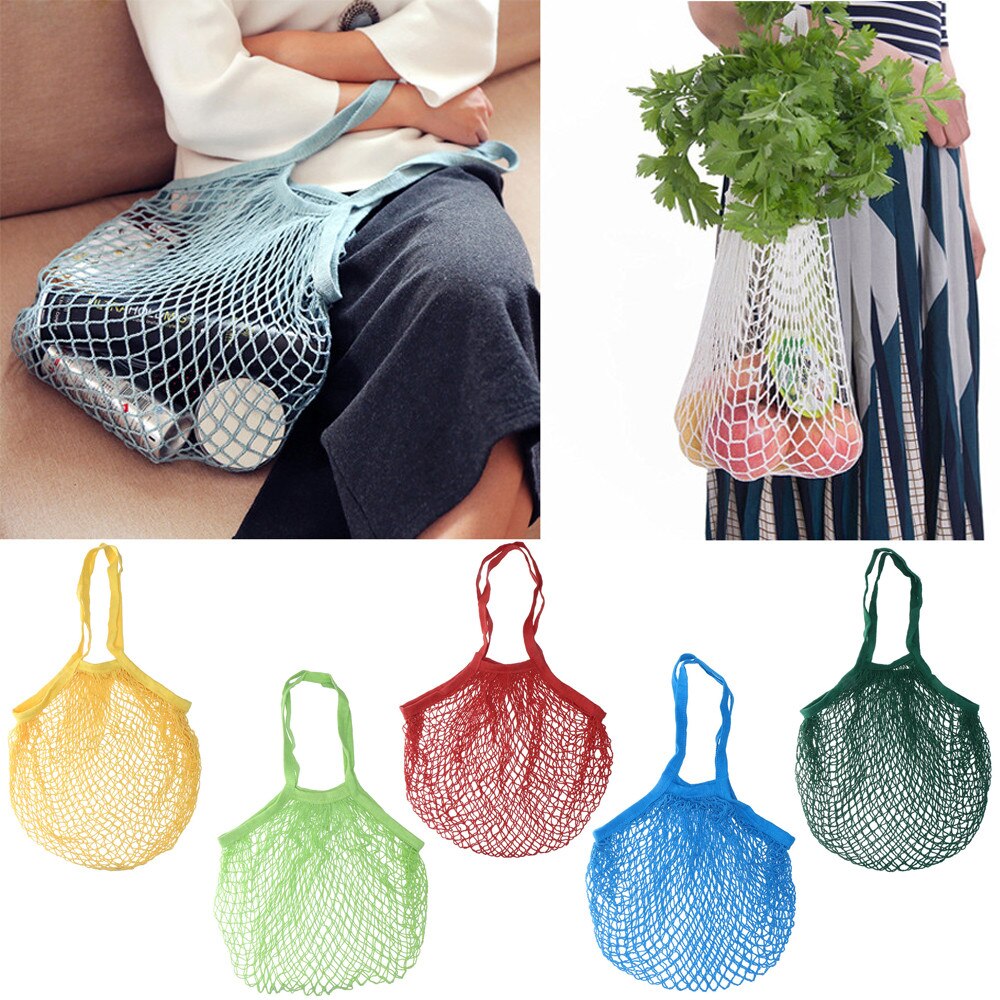 Reusable Fruit Shopping Green Shopping Bag String ... – Grandado