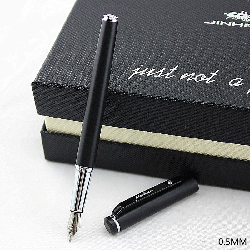 Jinhao fine 0.38 nib fuld metal fyldepen 0.5mm blæ... – Grandado