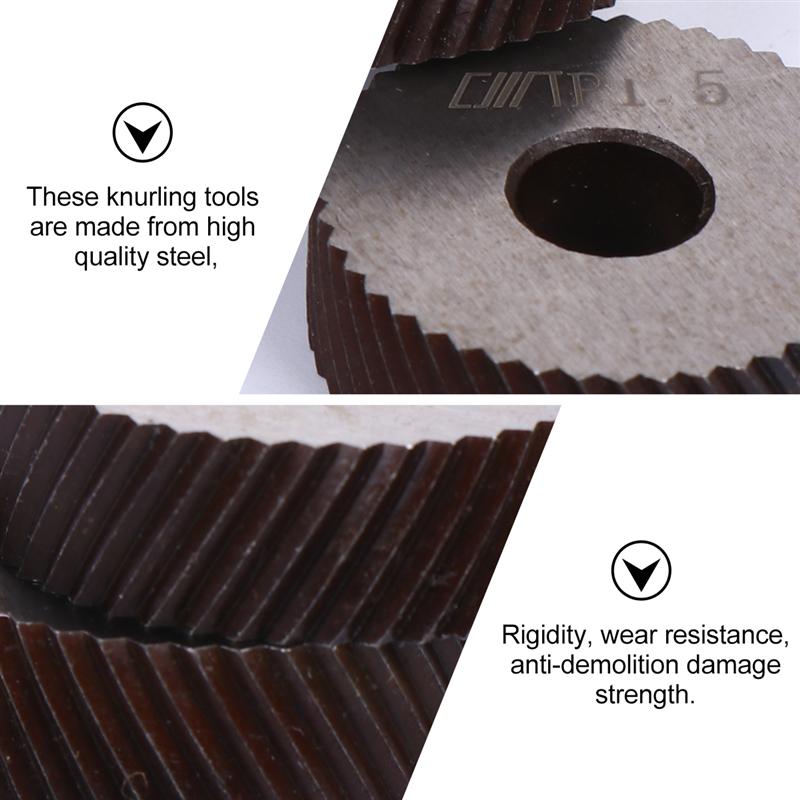 Dual Wheel Knurling Tool Diagonal Wheel Linear Pit... – Grandado
