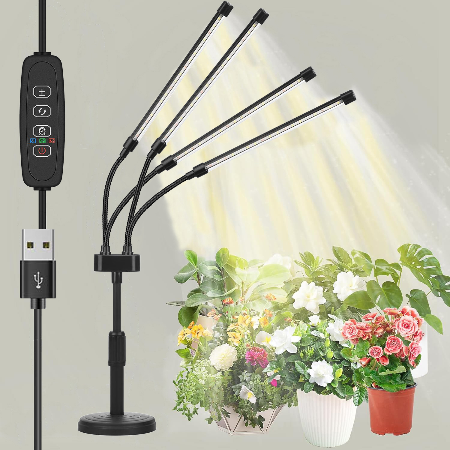 LED Desktop Stand Grow Light , Plant lights for In... – Grandado