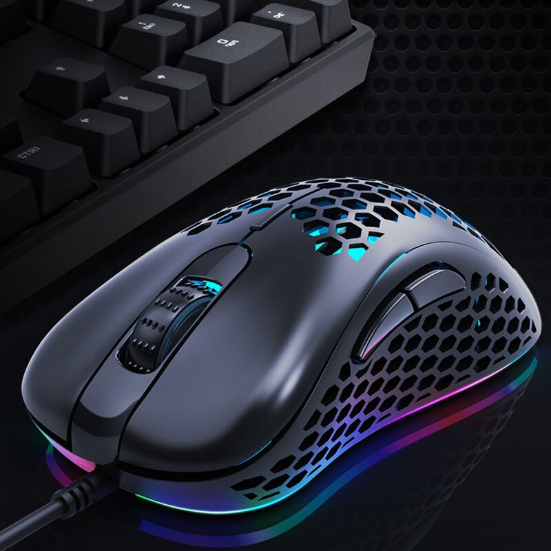 T-WOLF G540 Gaming Maus USB Wired 6 Tasten Waben L... – Vicedeal