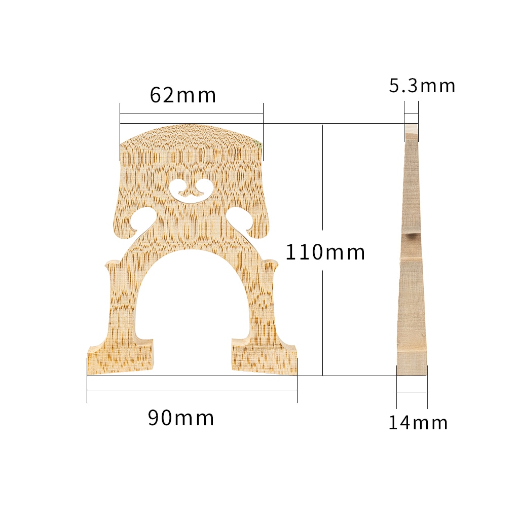 Master AA Grade Maple Cello Bridge Snowflake Patte... – Vicedeal