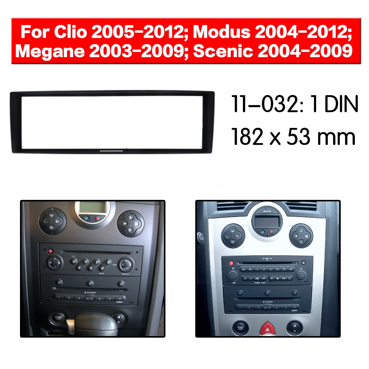 Stereo Panel Plate Car Radio Fascia Surround For R... – Vicedeal