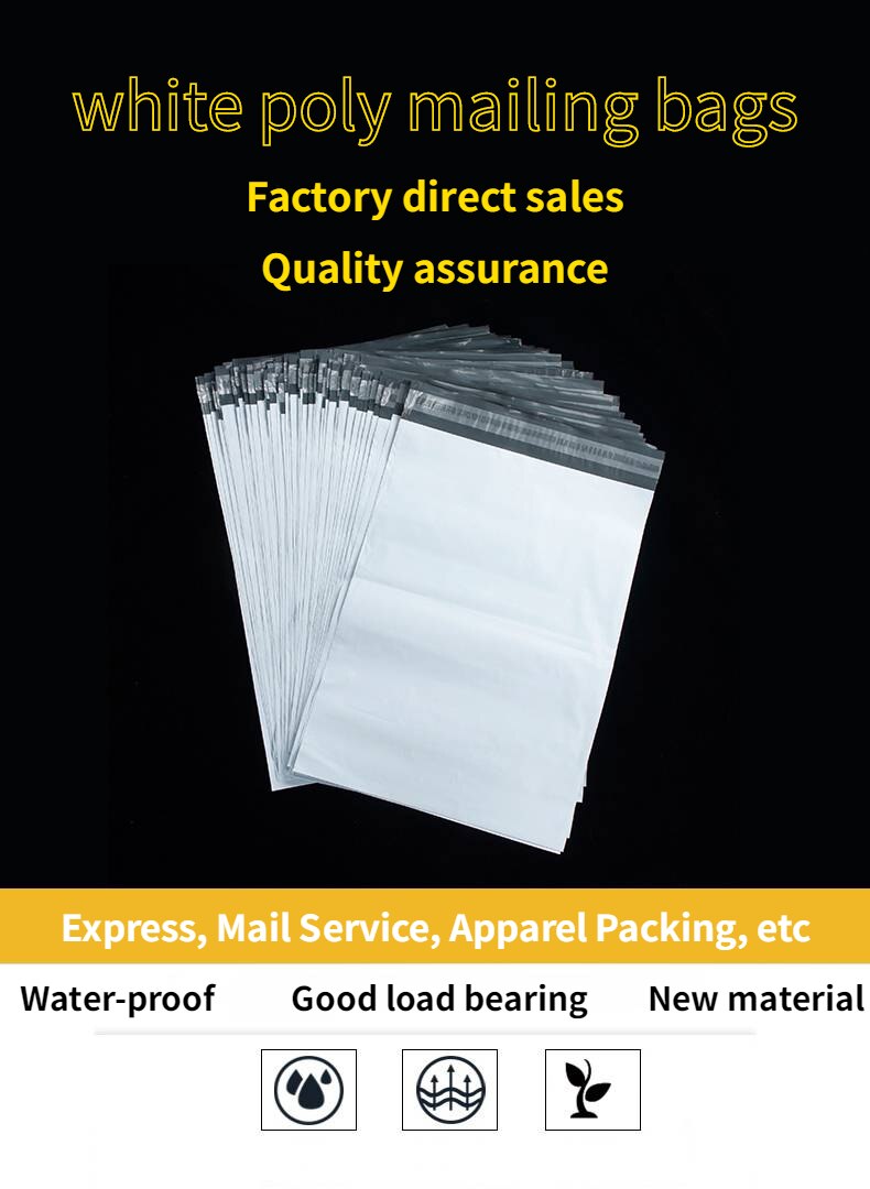 Witte Poly Mailers 8 '* 12' – Vicedeal