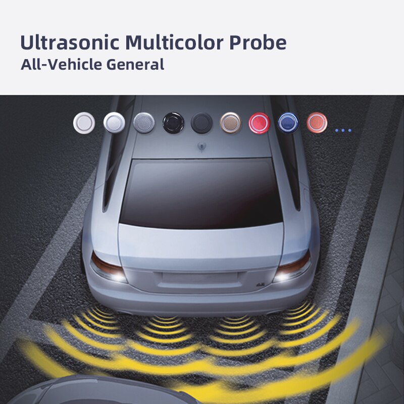 Car Parking Sensors Black White Gray Red Silver Bl... – Grandado