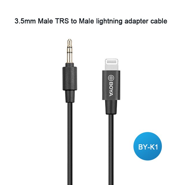 BOYA BY-K series 3.5mm TRRS to Lightning/Type-c/OS... – Vicedeal
