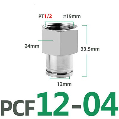 PCF304 Rvs Pneumatische Snelkoppeling 1/8 "1/4" 3/... – Vicedeal