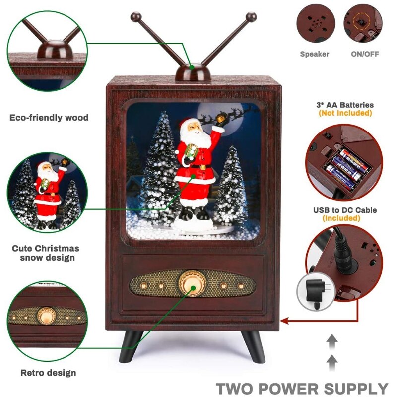 TV Music Box Collectible Non Toxic Smooth Edges Du... – Grandado