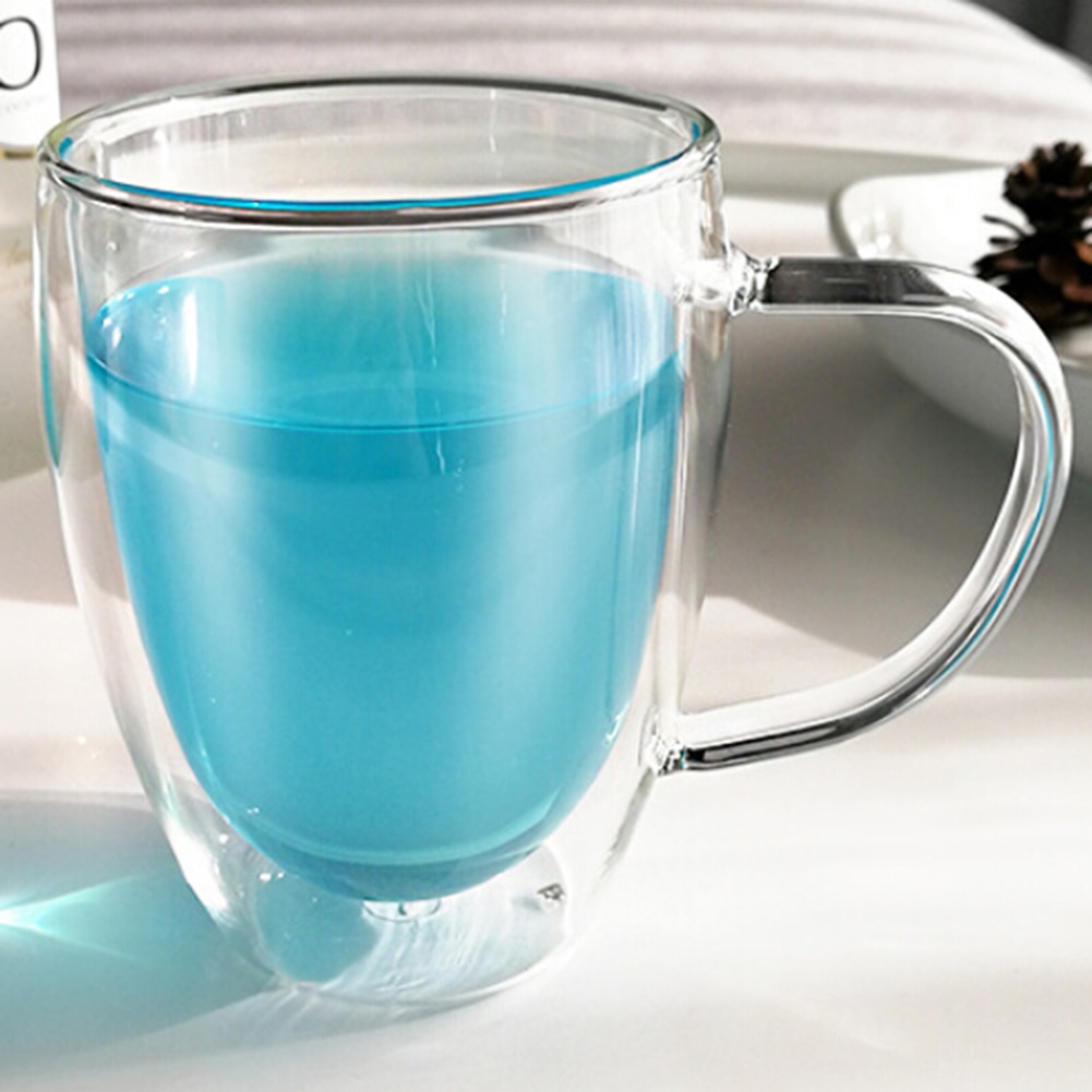 250/350/450ml Glass Double Wall Heat Resistant Gla... – Grandado