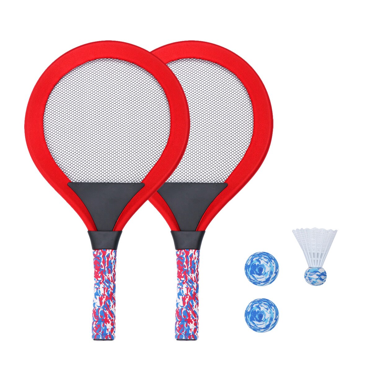 1 Set Kids Tennis Racket Beach Racquet Set with Ba... – Grandado