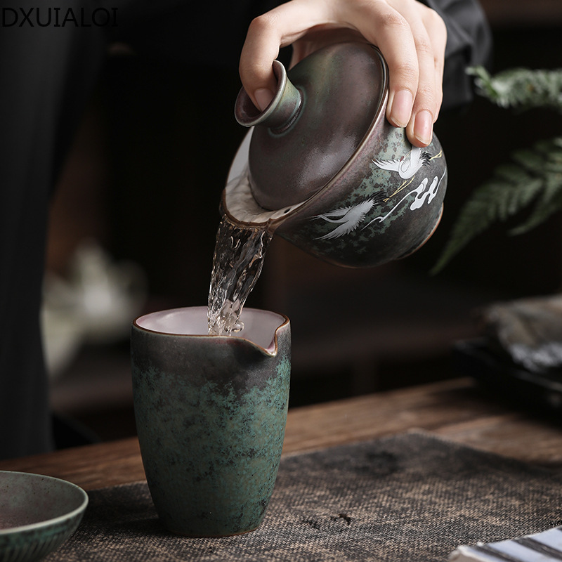 Sancai Tureen Ceramic Kung Fu Tea A Crane Queen&am... – Vicedeal