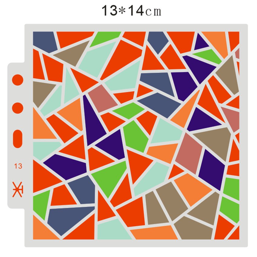 Krossat glas sköld diy tårta klippbok stenciler ih... – Grandado