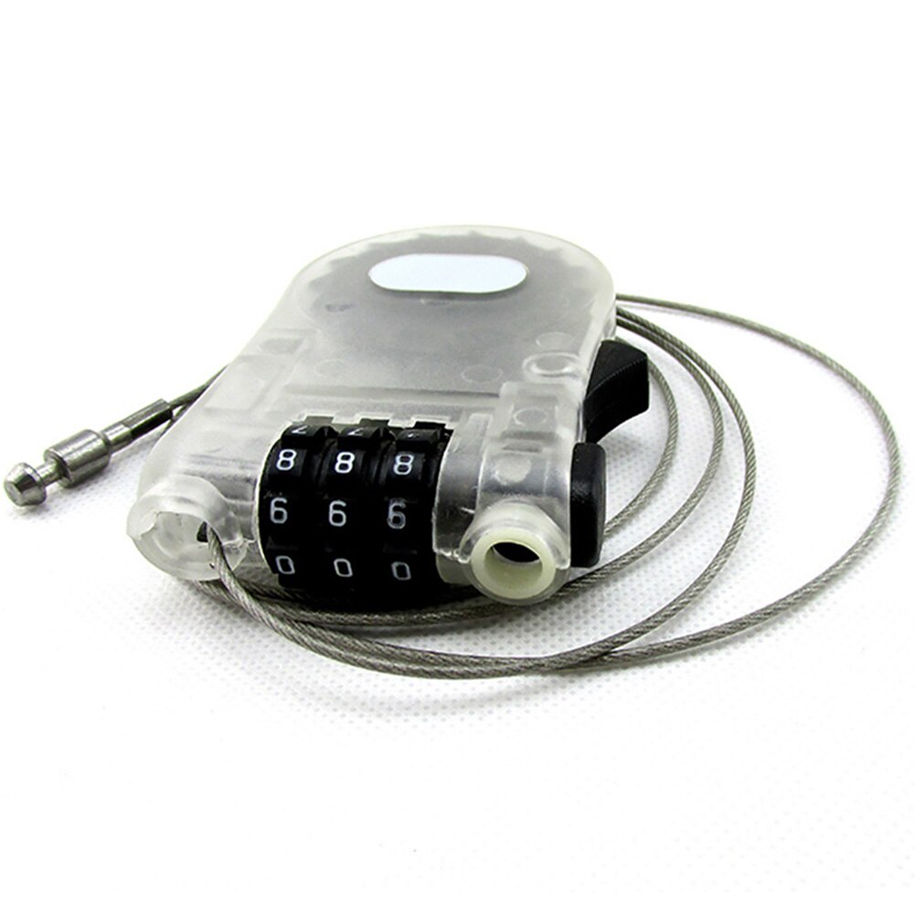 Password Code 3 Digit Rope Ski Anti Theft Padlock Grandado
