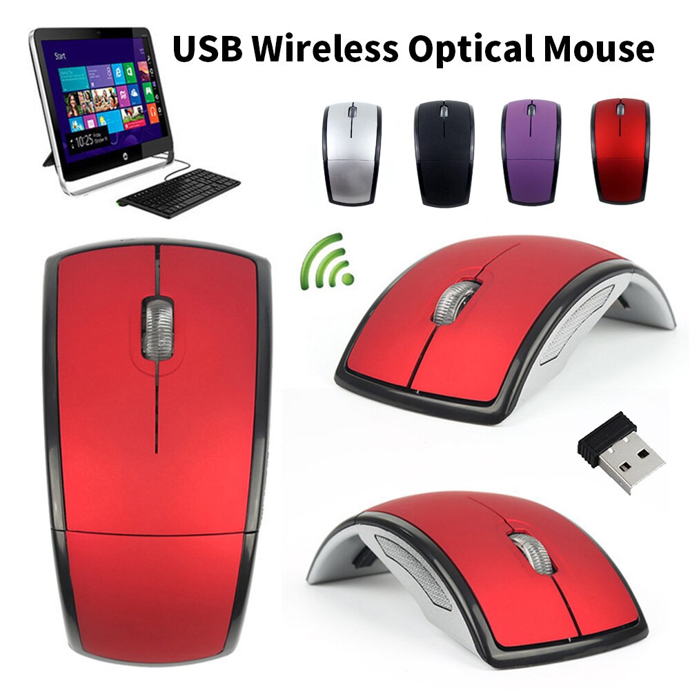 Wireless Mouse Computer Mouse Foldable Folding Opt... – Vicedeal