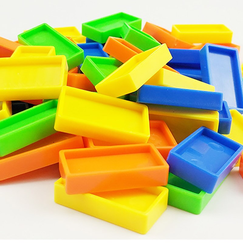 Domino Baksteen Set Kids Kleurrijke Plastic Domino... – Vicedeal