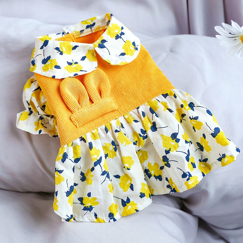 Floral Printed Dog Dresses for Spring and Summer N... – Vicedeal