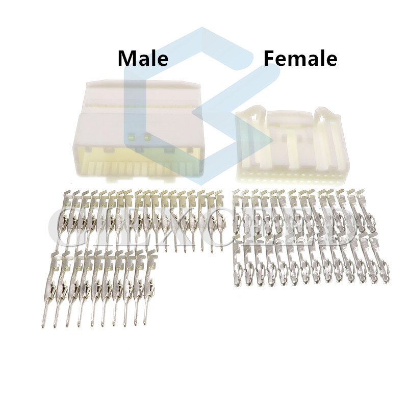 28 Pin/Way Female Male Automotive Connector Wiring... – Grandado